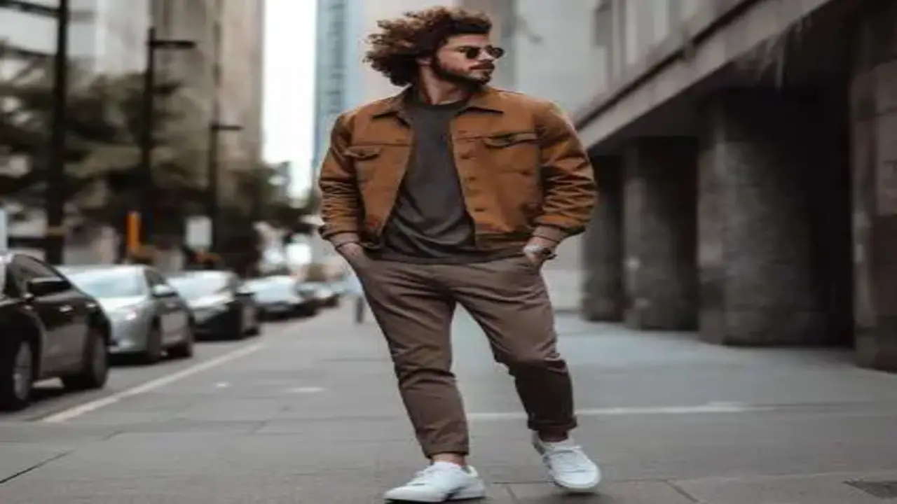 How To Wear A Brown Jacket With Grey Pants- Elevate Style