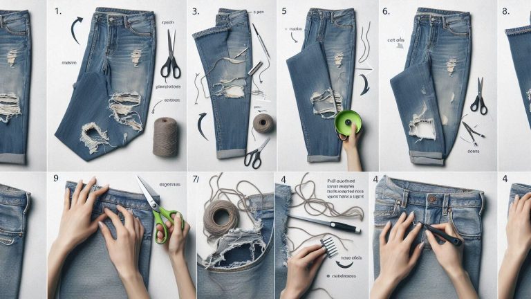 How To Make Ripped Jeans at Home: Easy DIY Guide